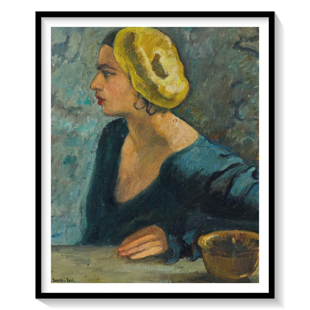 Amrita Sher Gil Self portrait II Painting & Wall Art Print by Amrita ...