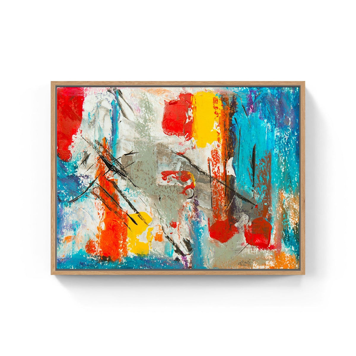 Buy Tradition of Colors Abstract Canvas Painting & Wall Art Online ...