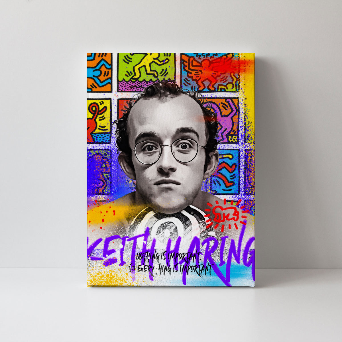 Buy Keith Haring, Self-Portrait, Pop Art Painting & Art Print Online ...