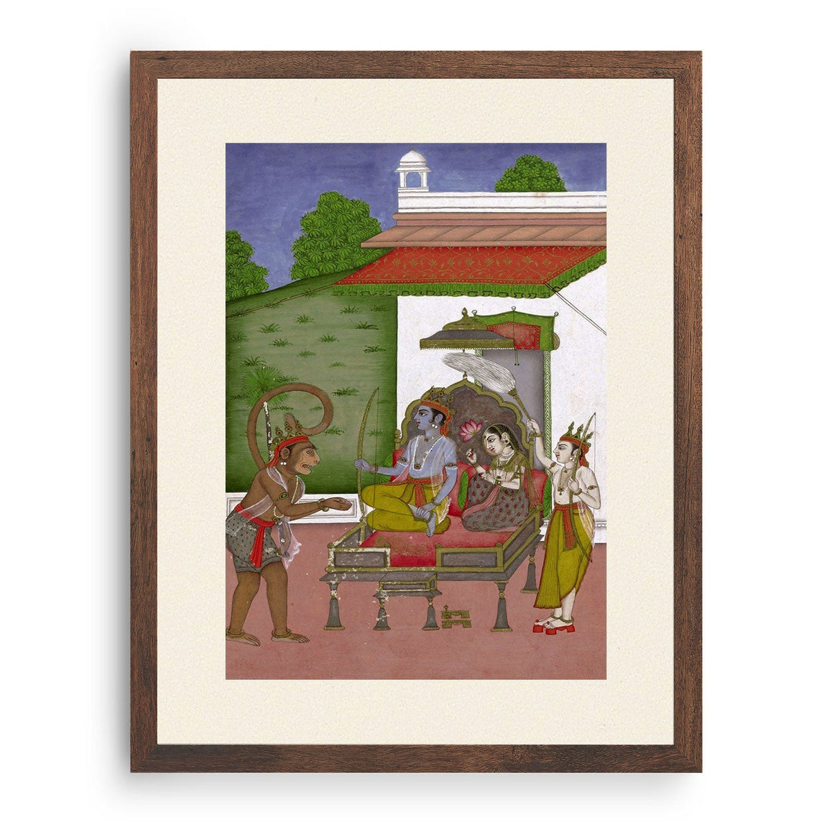 Rama and Sita Enthroned: Buy Classical Indian Miniature Paintings ...