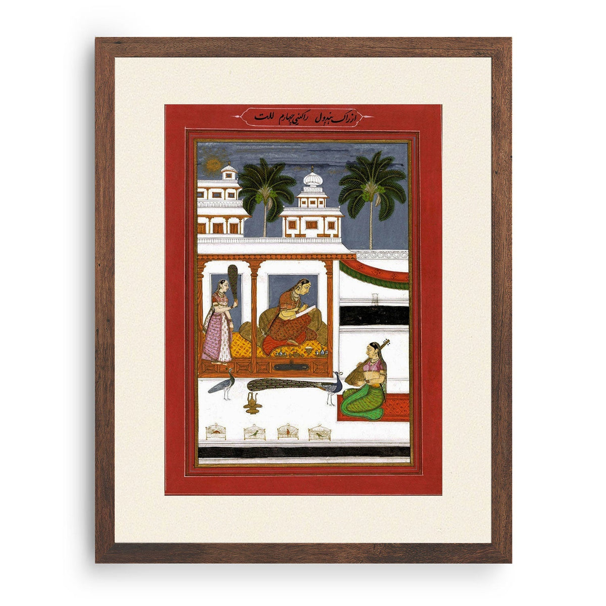 Woman draws the portrait of her absent lover: Buy Classical Indian ...