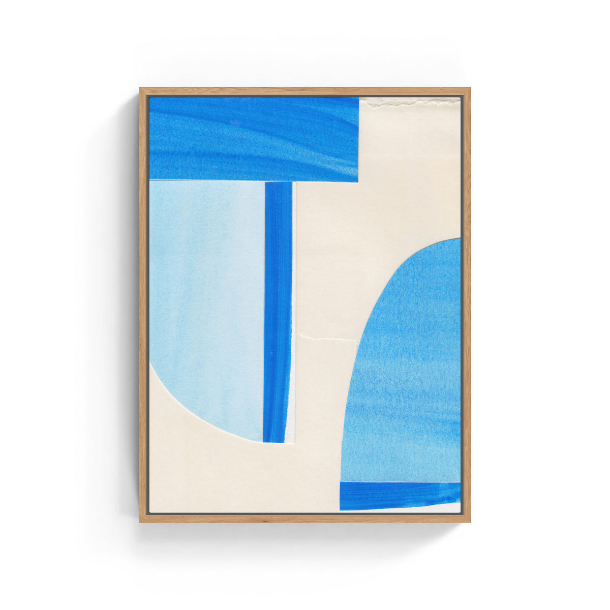 Buy Blue Abstract Collage, Abstract Painting Wall Art Online at Best ...