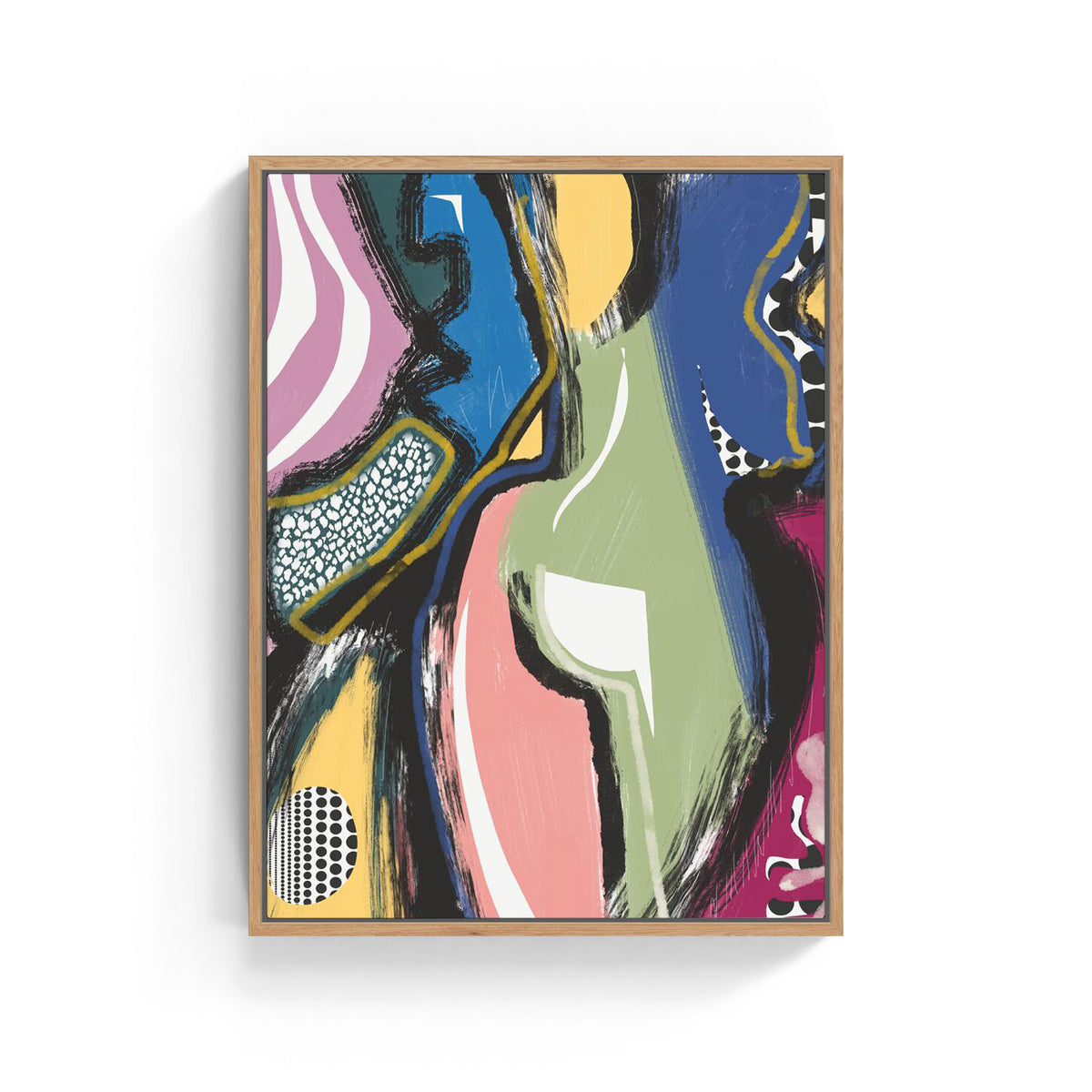 Buy Colorful Abstract Bum, Abstract Painting Wall Art Online at Best ...