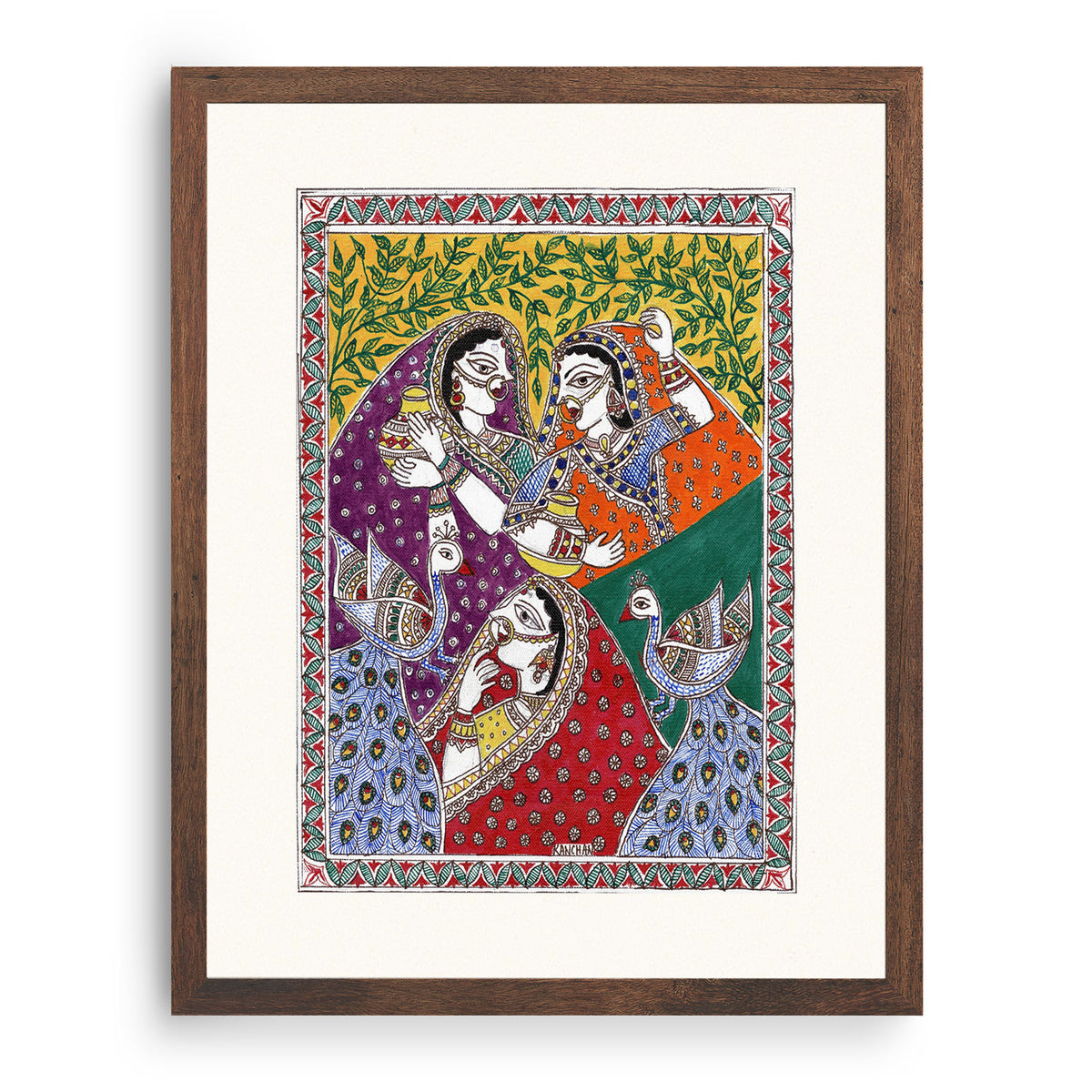 Gopiya Madhubani Painting: Buy Madhubani Paintings & Art Prints Online ...
