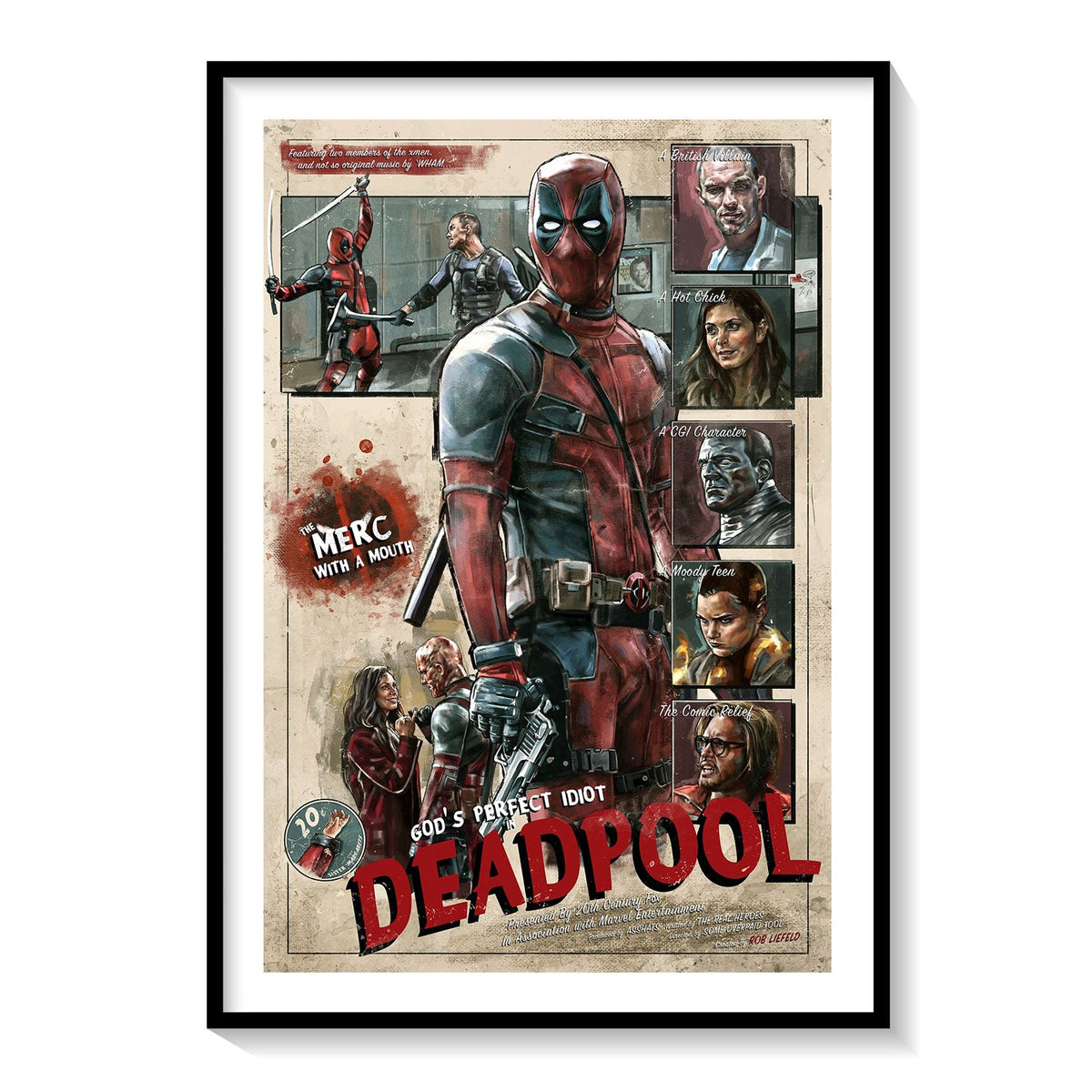 Buy Dead Pool Movie Poster Online at Best Price – Dessine Art