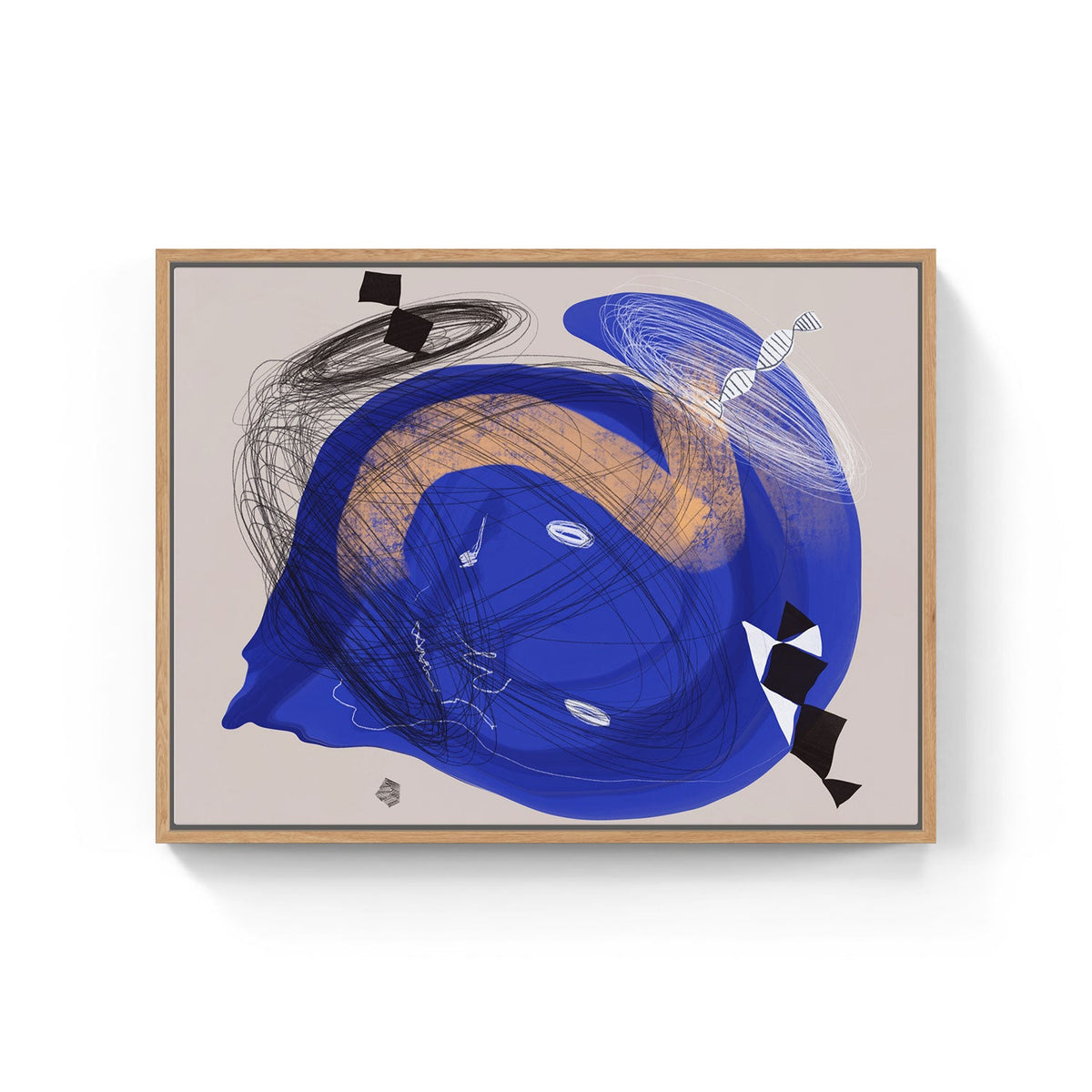 Buy Space Skeleton Abstract Painting Online at Best Price – Dessine Art