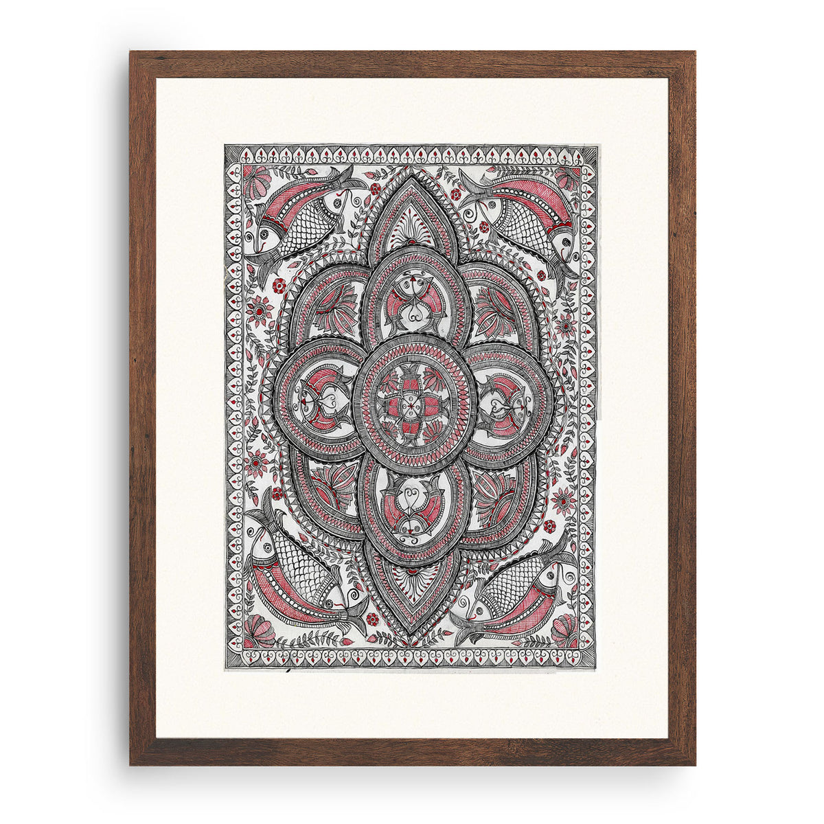 Pious like Fish Madhubani Painting: Buy Madhubani Paintings & Art ...