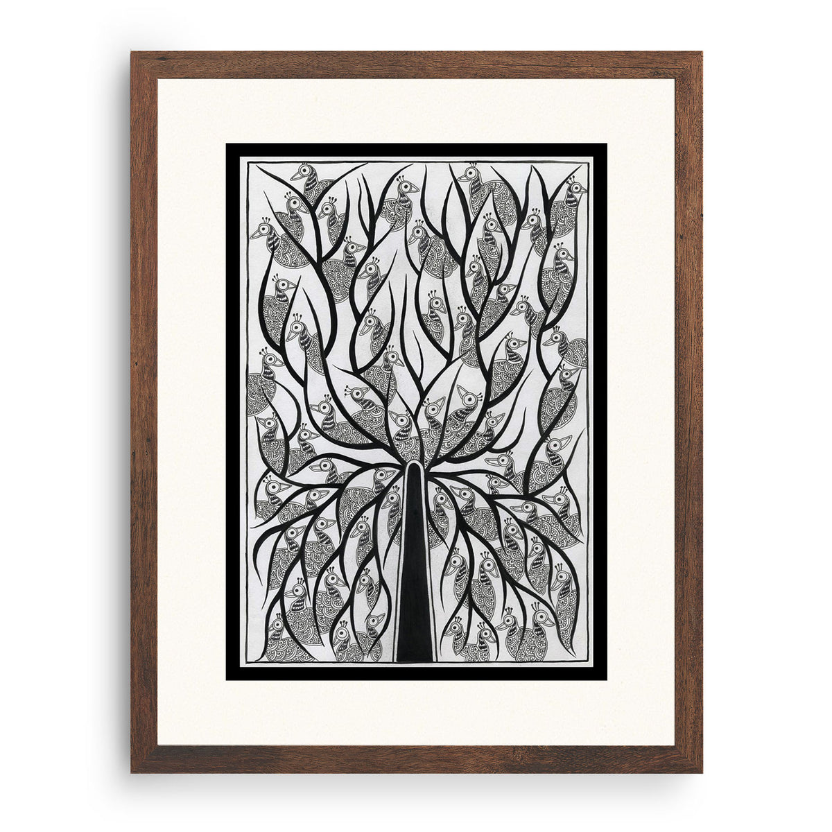 The Tree of wings Madhubani Painting: Buy Madhubani Paintings & Art ...