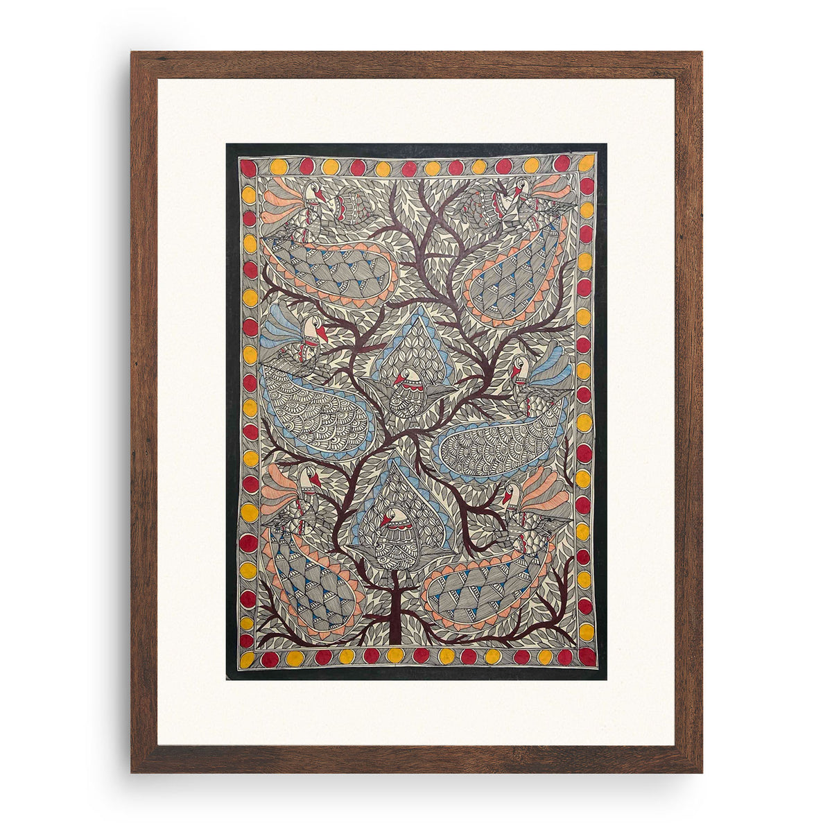 Morr ka Rass(Peacock Art), Madhubani Art, Madhubani Painting – Dessine Art