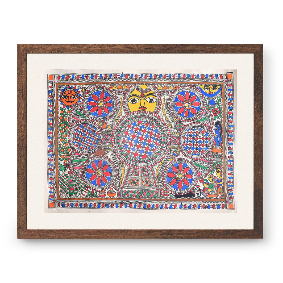 Kohver pattern in Mithila painting, Madhubani Art, Madhubani Painting ...