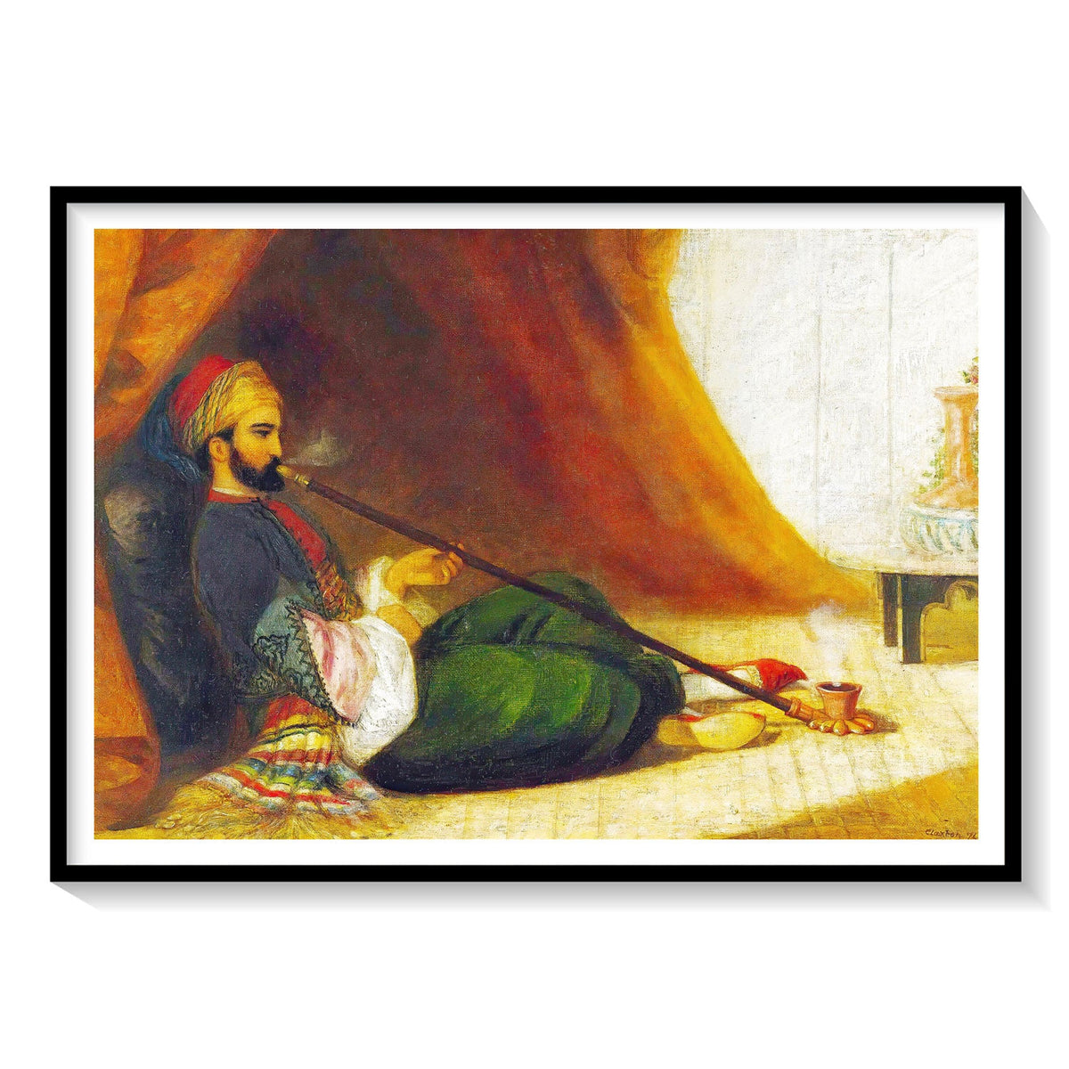 A Turk Smoking A Tchubuk: Buy Arabic Islamic Paintings & Art Prints ...