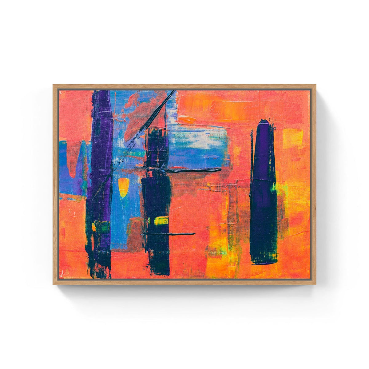Buy Abstract with Vibrant Colors Canvas Painting & Wall Art Online ...
