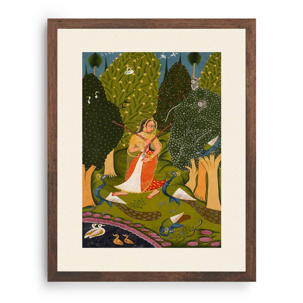 Augury of the Crow Gaudi Raigini: Buy Classical Indian Miniature ...