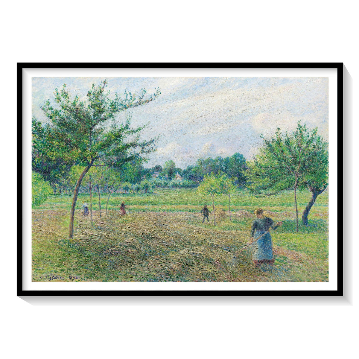Haymaking Painting & Wall Art Print by Camille Pissarro - Dessine Art