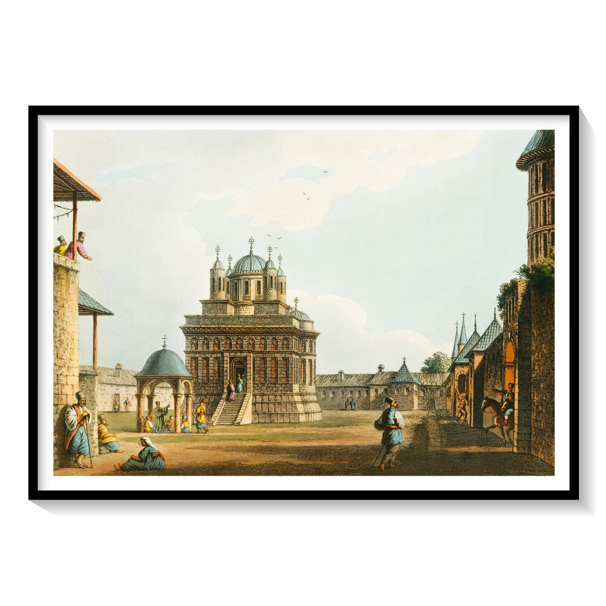 Church and Convent of St Mary in the Ottoman: Buy Turkish Painting ...