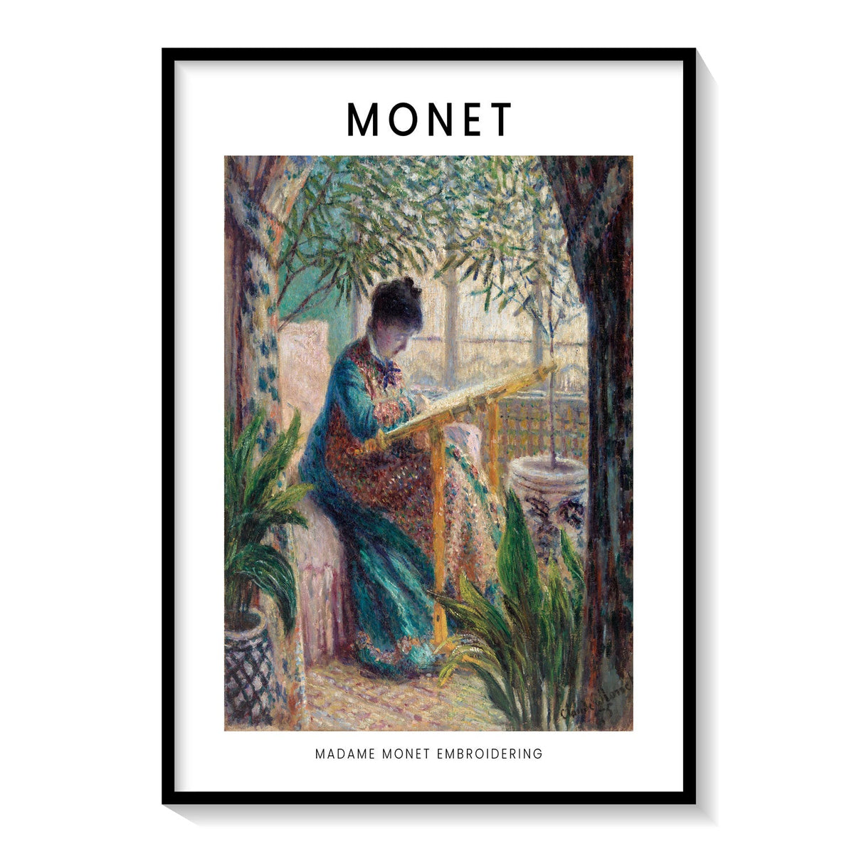 Madame Monet Painting & Wall Art Print by Claude Monet - Dessine Art