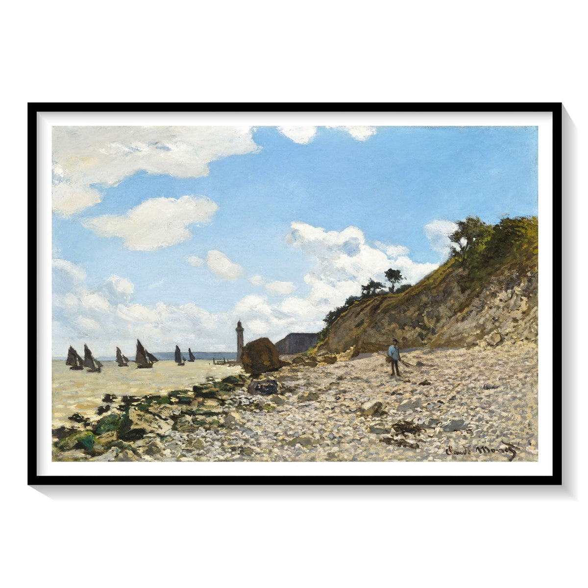 The Beach Painting & Wall Art Print by Claude Monet - Dessine Art