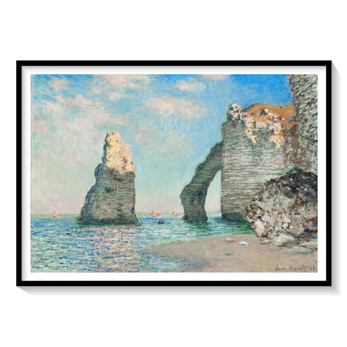 The Cliffs Painting & Wall Art Print by Claude Monet - Dessine Art