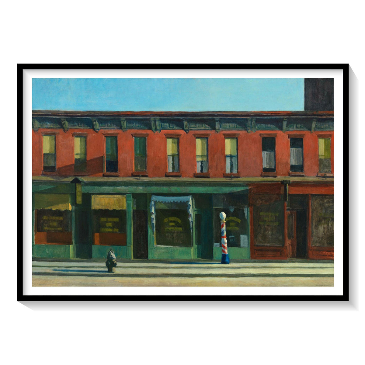 Early Sunday Morning Painting & Wall Art Print by Edward Hopper ...