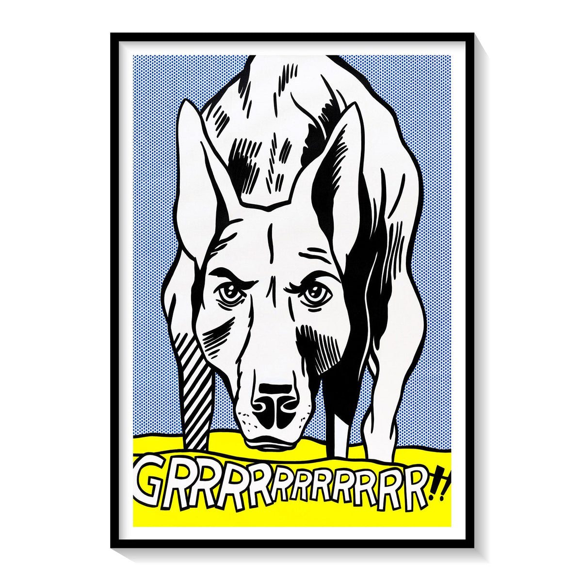 Buy G R R R R R Dog Pop Art Painting & Art Print Online India at Best ...