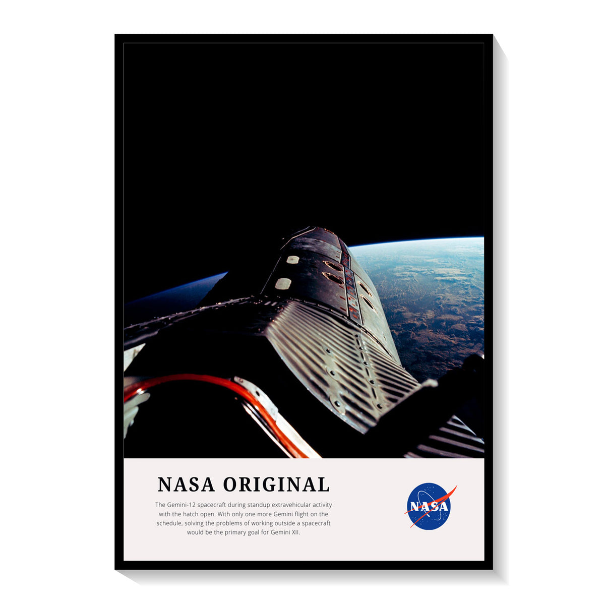 Gemini-12 Spacecraft, NASA Art Posters – Dessine Art