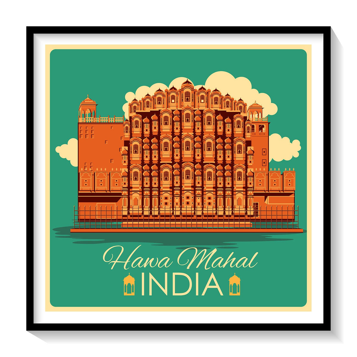 Buy Hawa Mahal in Rajasthan Art Paintings & Prints Online India at Best ...