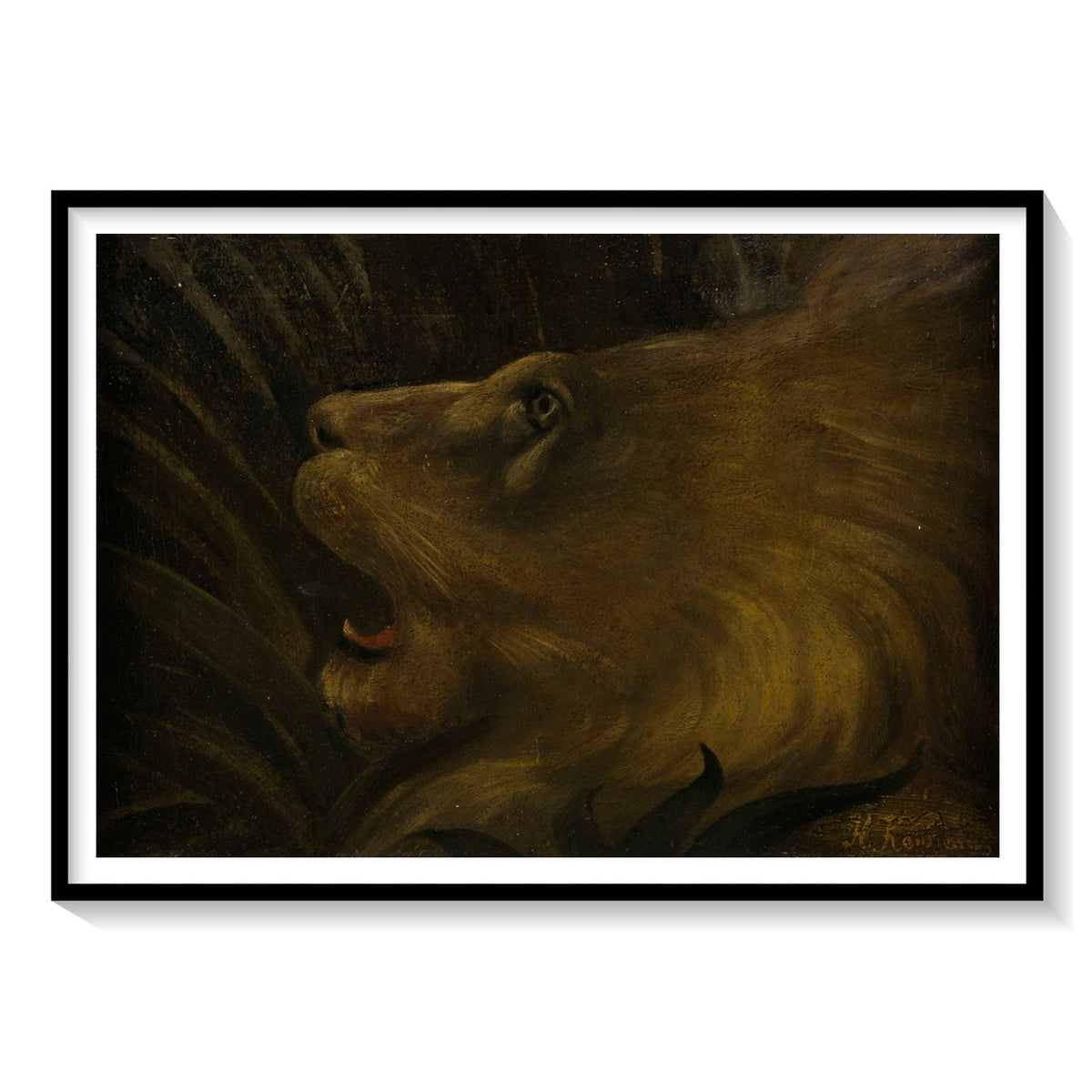 lion Painting & Wall Art Print by Henri Rousseau - Dessine Art