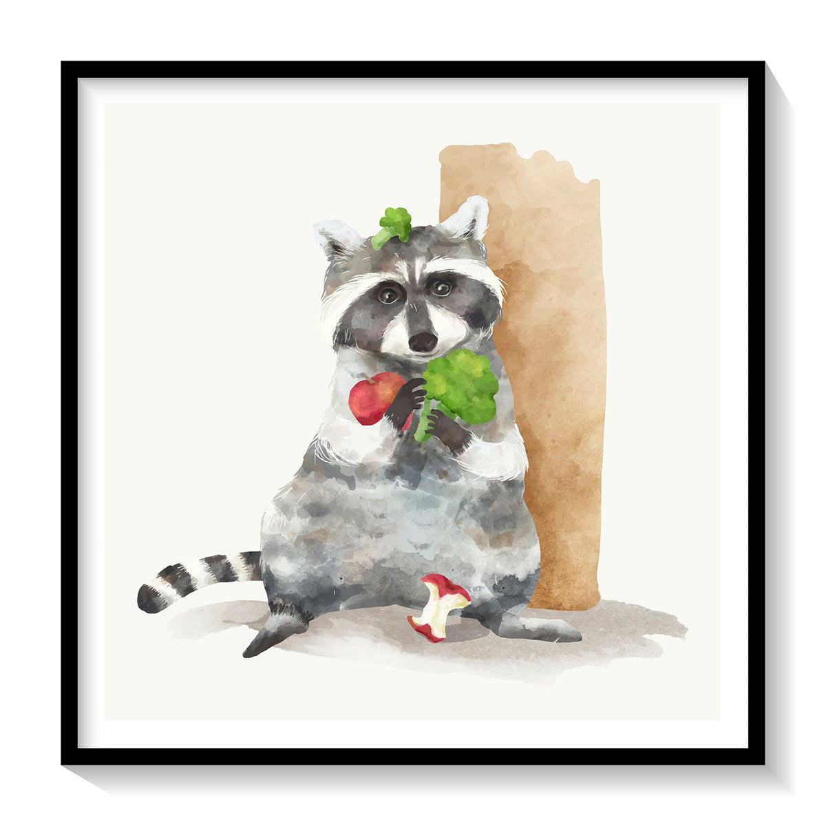 Buy Illustration of a Raccoon Bird Painting & Art Prints Online India ...