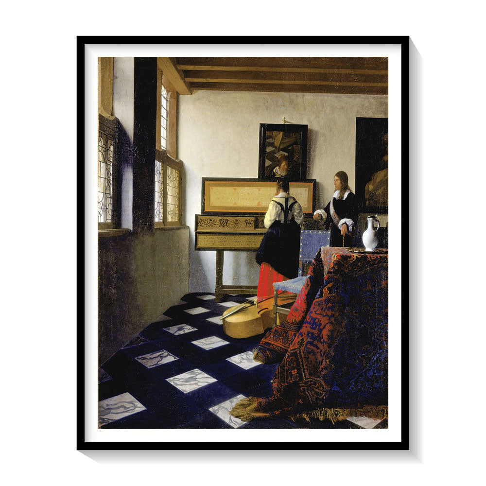 Johannes Vermeer Painting lady at the virginal Painting & Wall Art ...