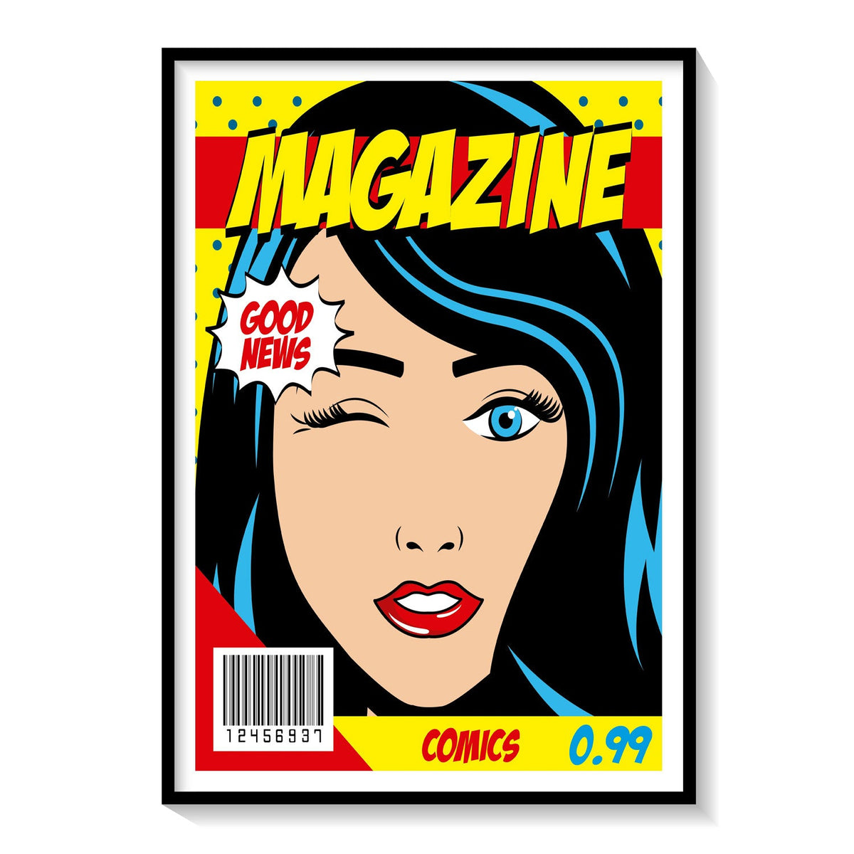 Buy Magazine Pop Art Painting & Art Print Online India at Best Price ...