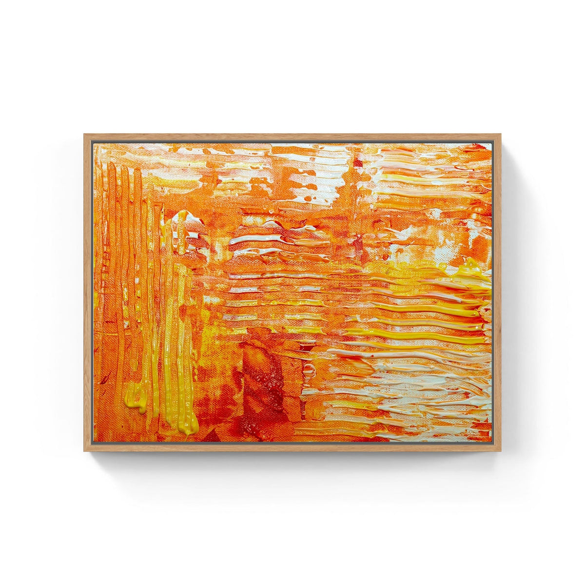 Buy Marigold Abstract Art Canvas Painting & Wall Art Online – Dessine Art