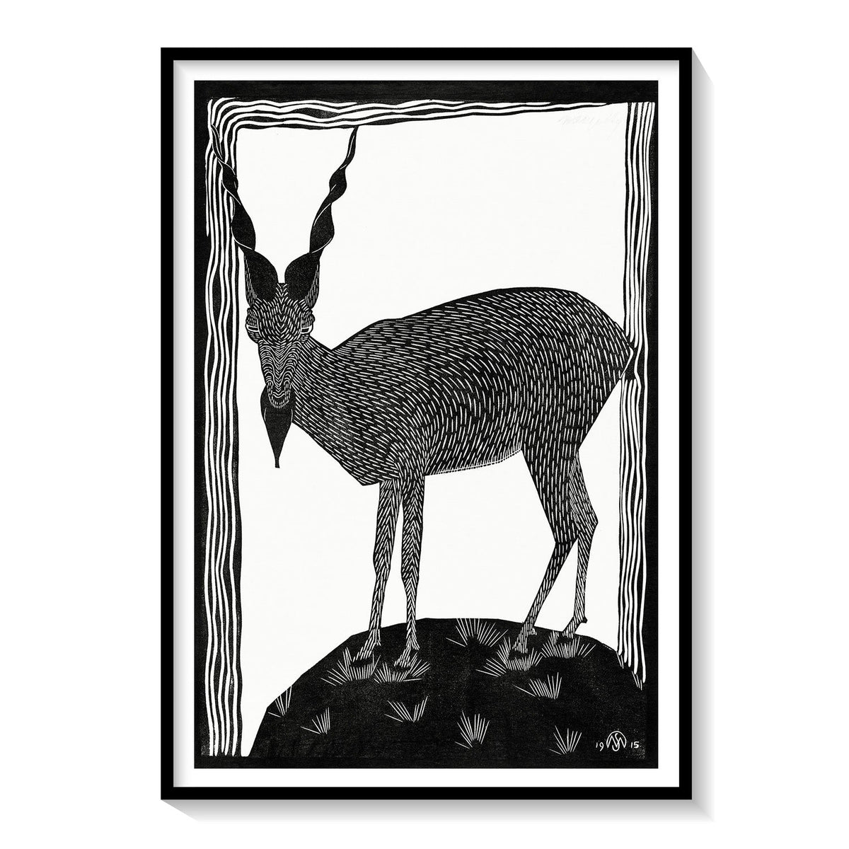 Buy Markhor Goat by Samuel Jessurun Animal Painting & Art Prints Online ...