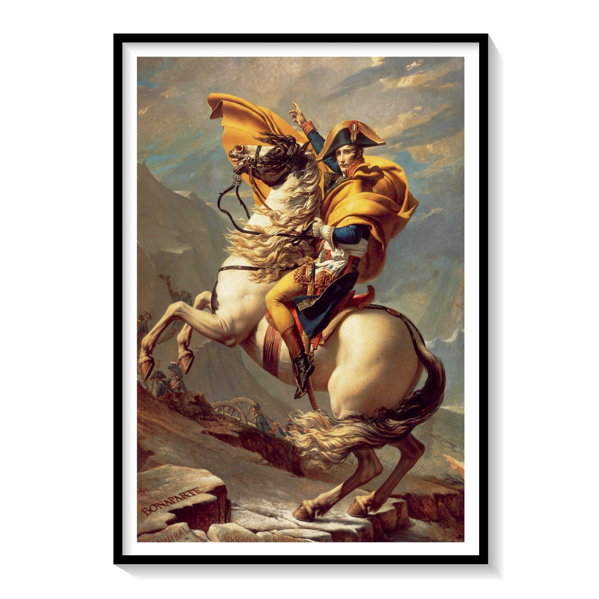 Buy Napoleon crossing the Alps by Jacques David Famous Painting & Print ...