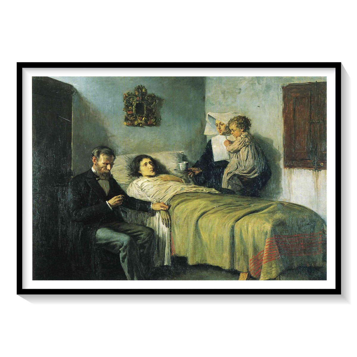 Science and charity Painting & Wall Art Print by Pablo Picasso ...
