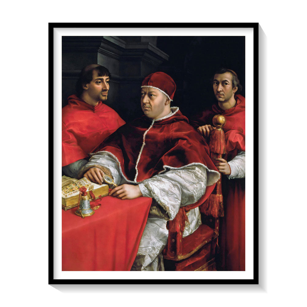 Portrait of Pope Leo X and his cousins Painting & Wall Art Print by ...