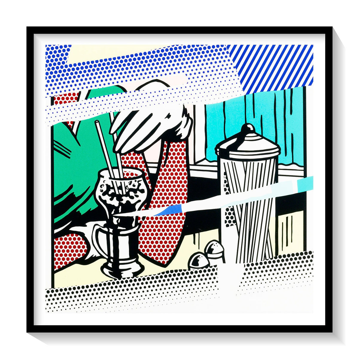 Buy Reflections on a soda fountain Pop Art Painting & Art Print Online ...