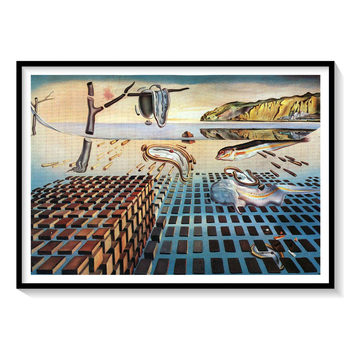 The Disintegration Painting & Wall Art Print by Salvador Dali - Dessine Art