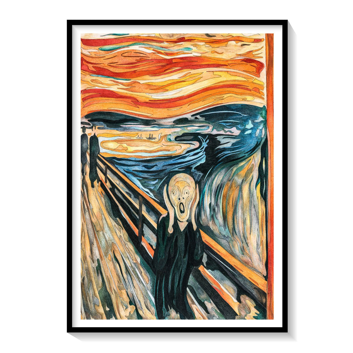 Buy The Scream by Edvard Munch Famous Painting & Print Online India at ...