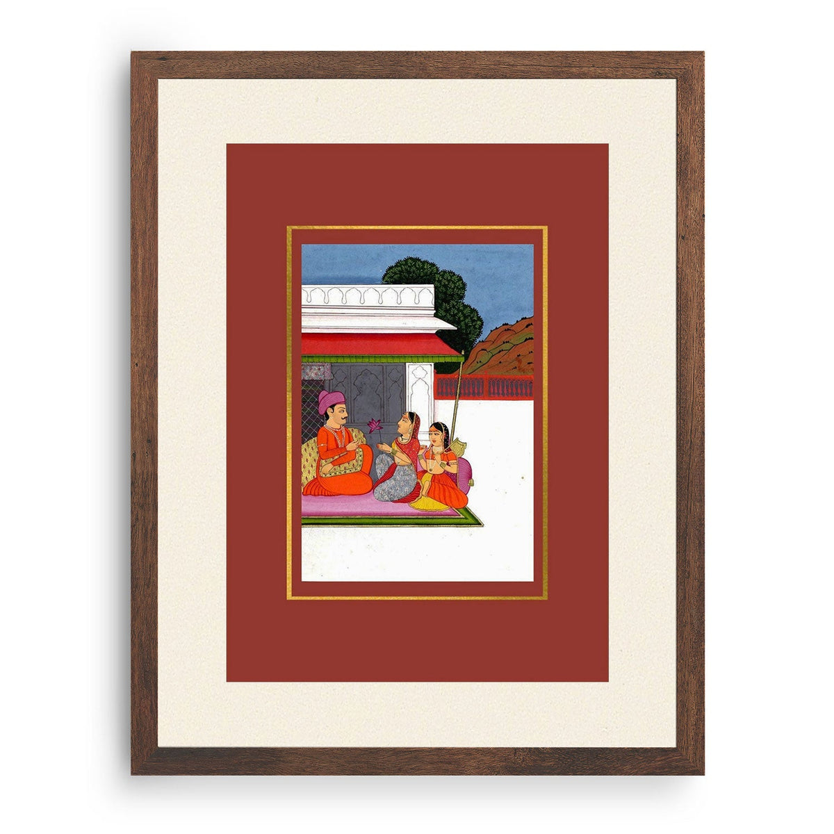 A man is seated Baramasa Series: Buy Classical Indian Miniature ...