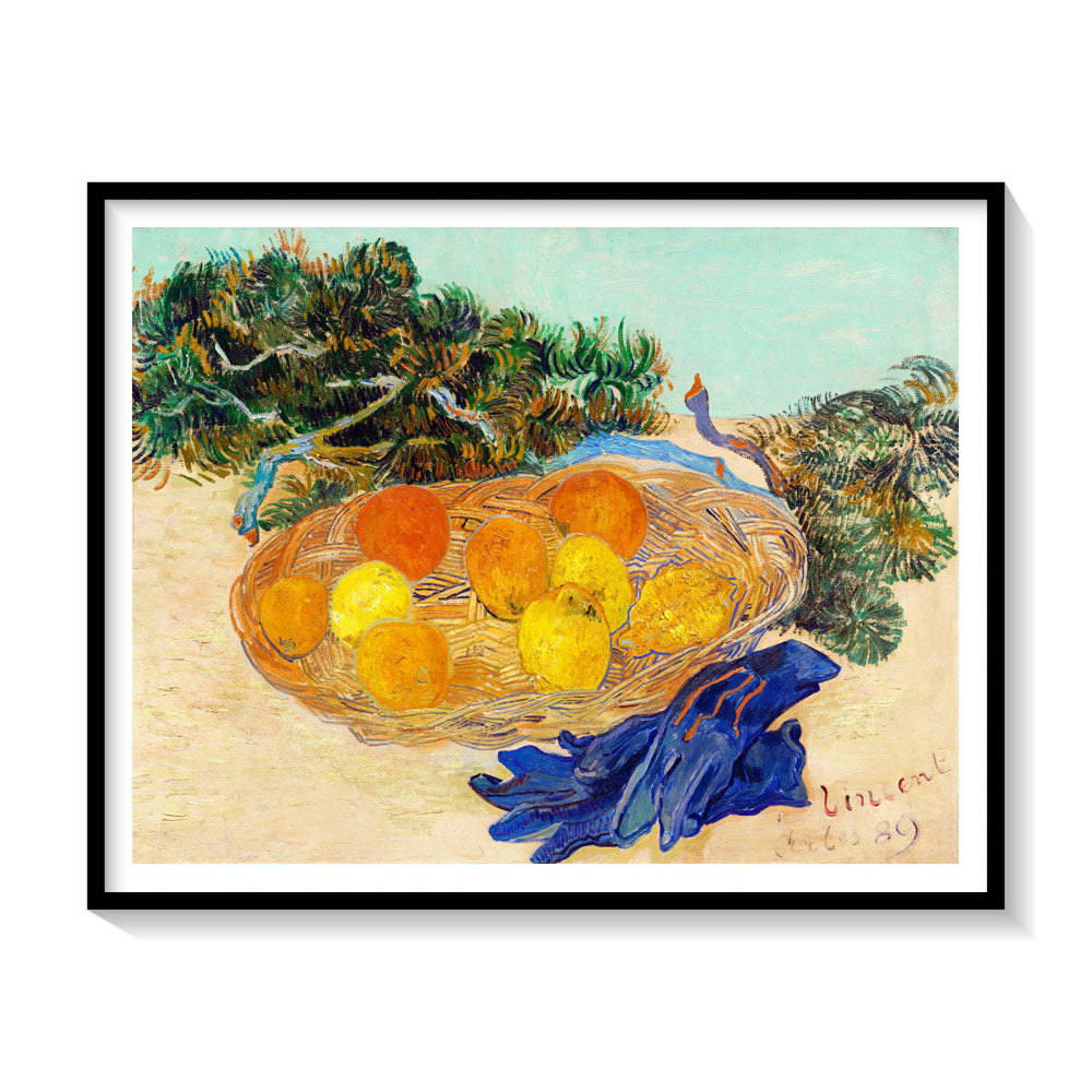 Still Life of Oranges and Lemons Painting & Wall Art Print by Van Gogh ...
