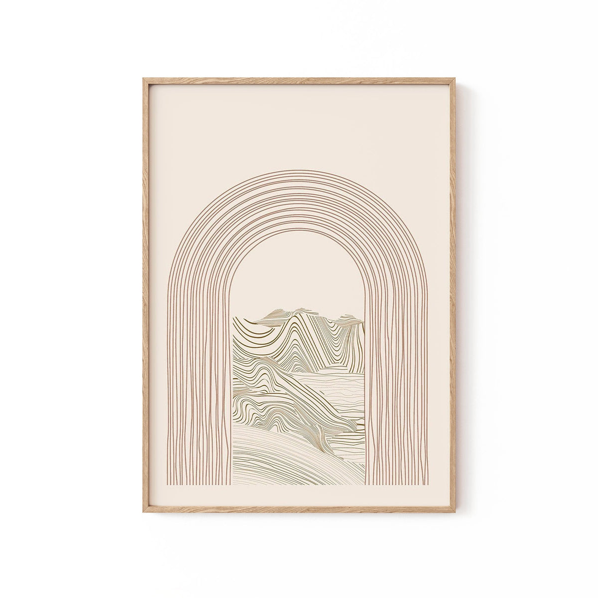 Boho Shapes Geometry 03: Buy Best Framed Boho Art Painting Online ...