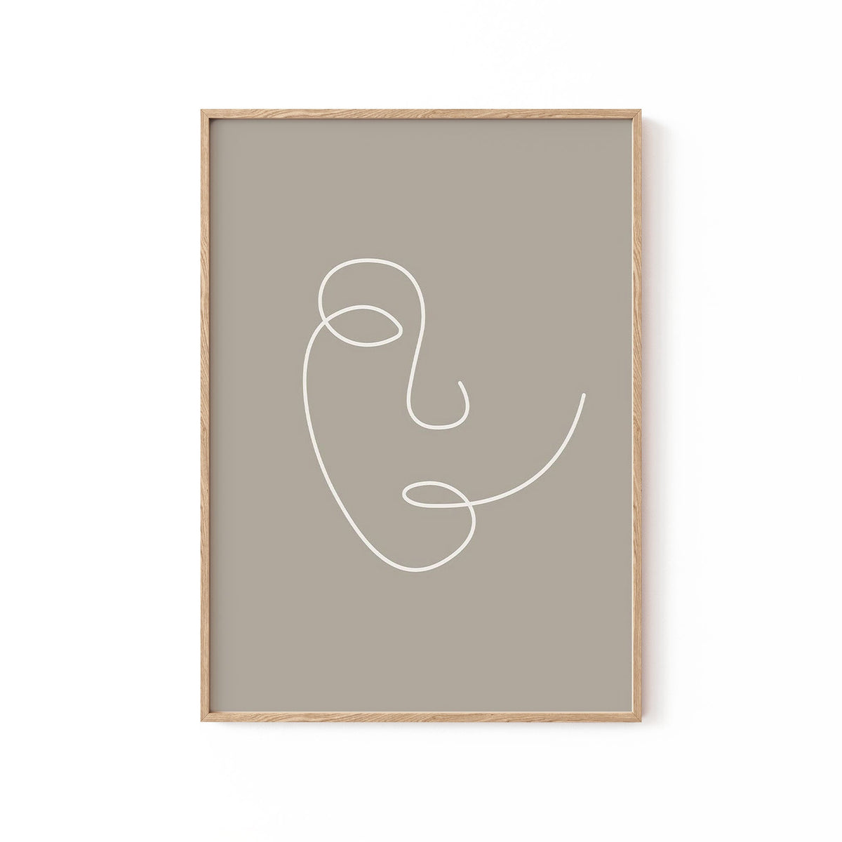 Face 01: Buy Best Framed One Line Art Painting Online – Dessine Art