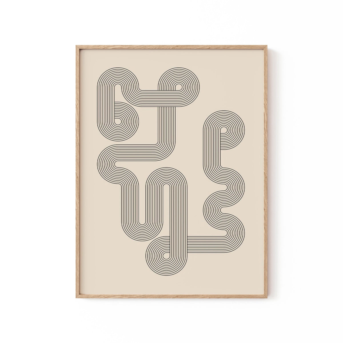 Modern Pattern I: Buy Best Framed Minimalist Art Painting Online ...
