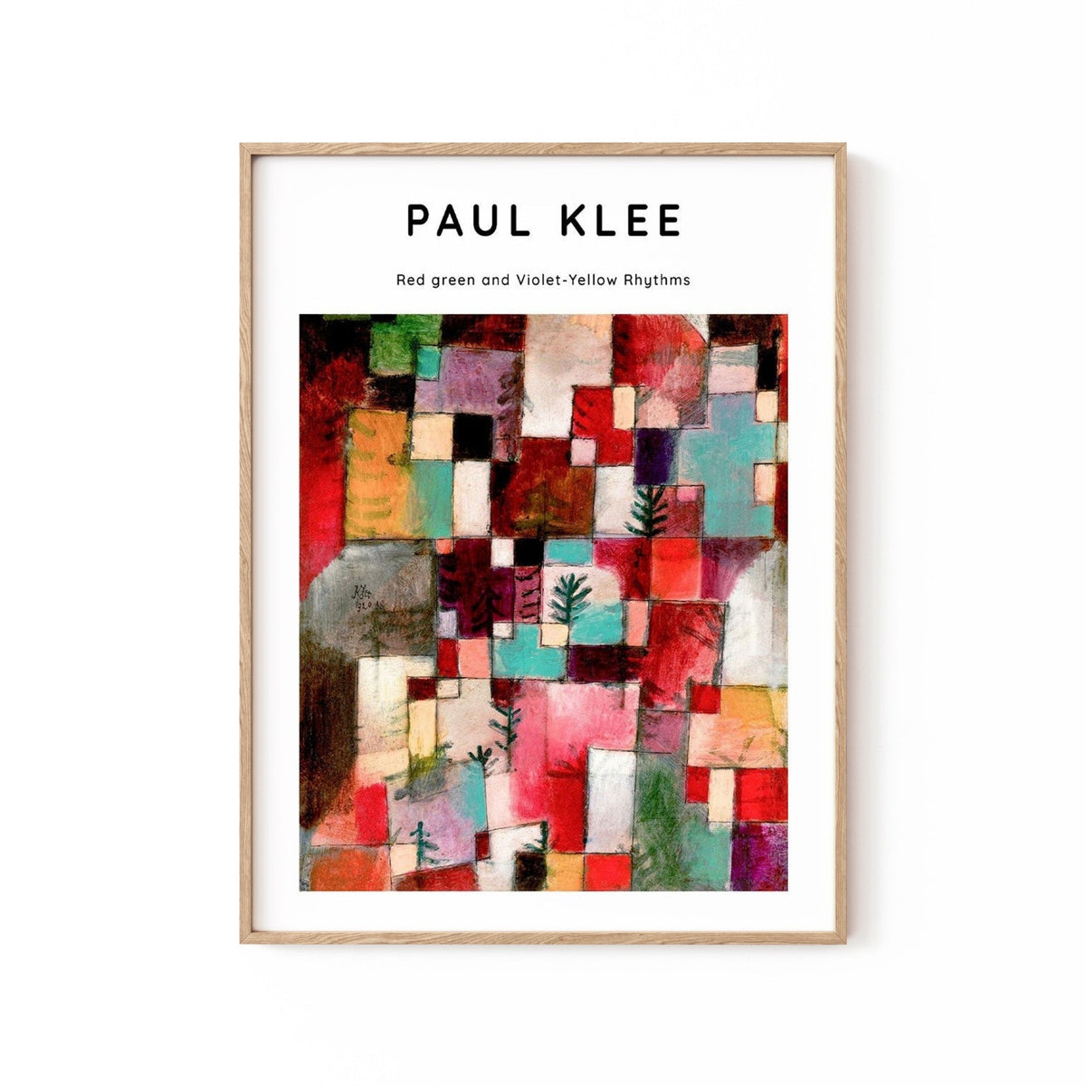 Paul Klee Poster Red Rythms: Buy Minimalist Geometric Art Paintings ...