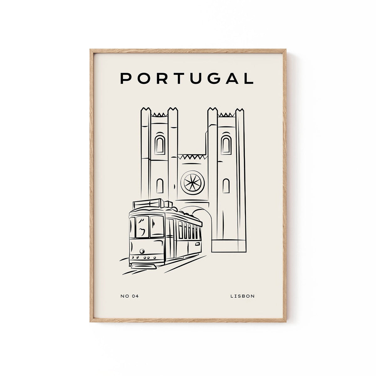 Train in Portugal : Buy Best Framed Line Art Painting Online – Dessine Art