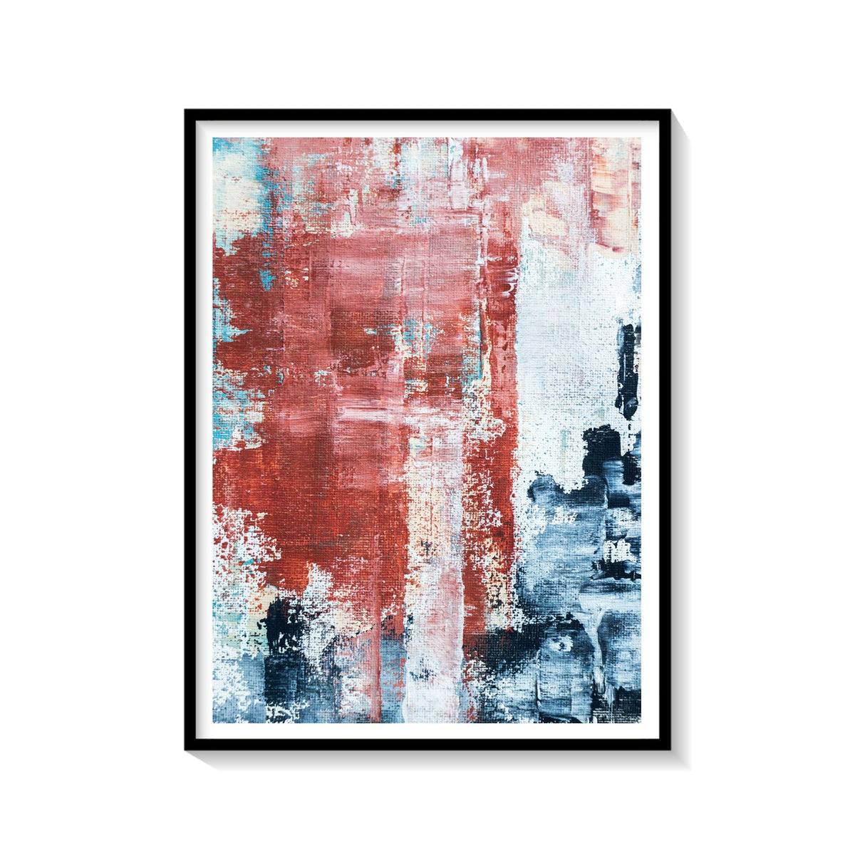 Buy Abstract Red Textured Art Painting Online India at Best Price ...