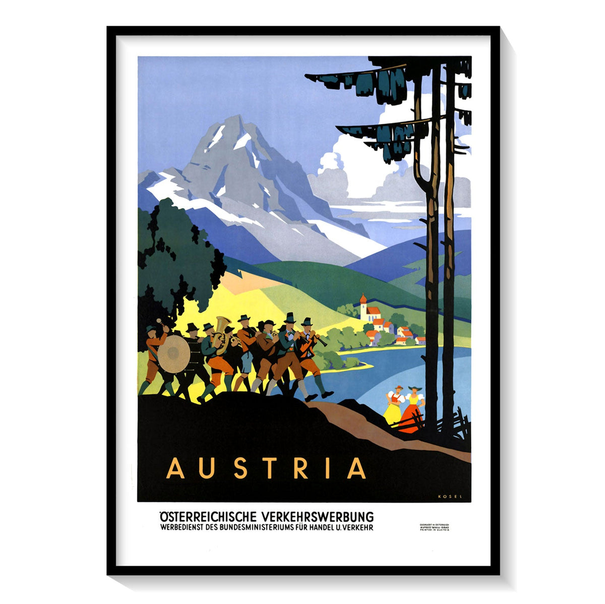 Buy Austrian Vintage Travel Poster Art & Prints Online India at Best ...
