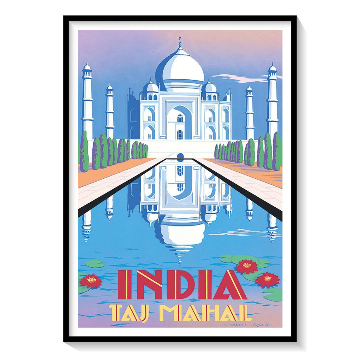 Buy Charles Avalon Travel Poster Art & Prints Online India at Best ...