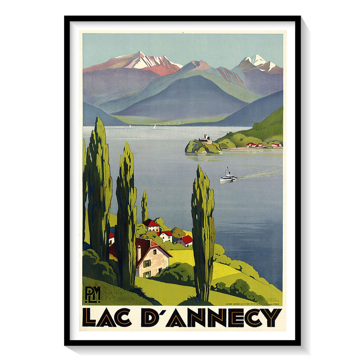 Buy Lac Dannecy Travel Poster Art & Prints Online India at Best Price ...