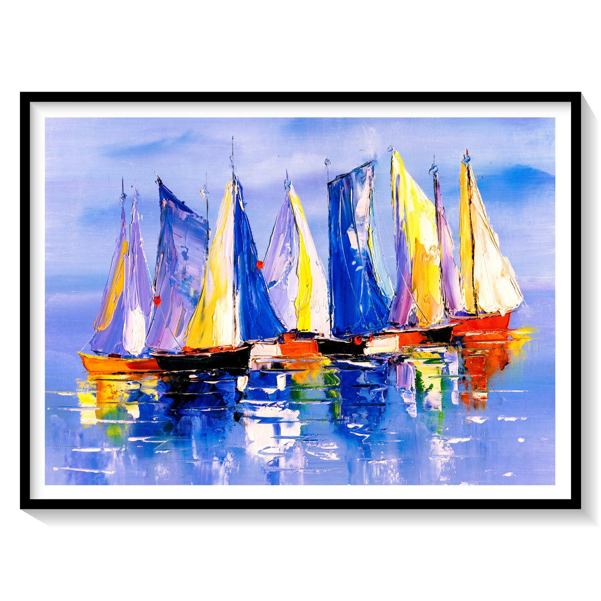 Buy Sailing Boat Abstract Painting Online India at Best Price - Dessine Art